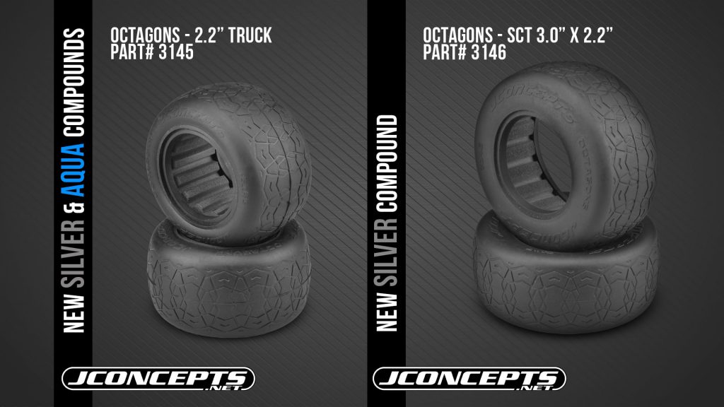 JConcepts New Release – Octagons, SCT (Silver compound) & Truck (Aqua ...