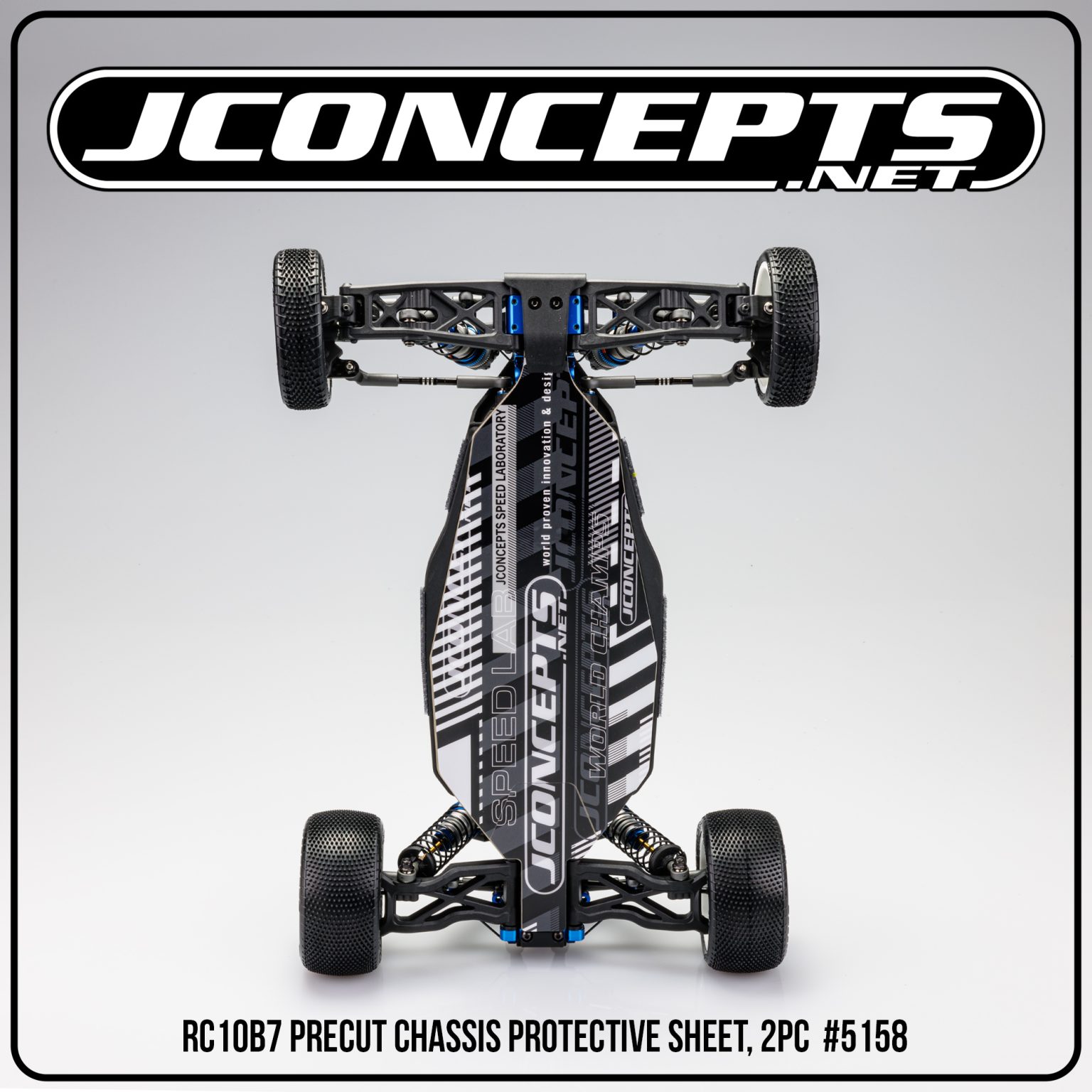 JConcepts New Release – RC10B7 Precut Chassis Protective Sheet ...